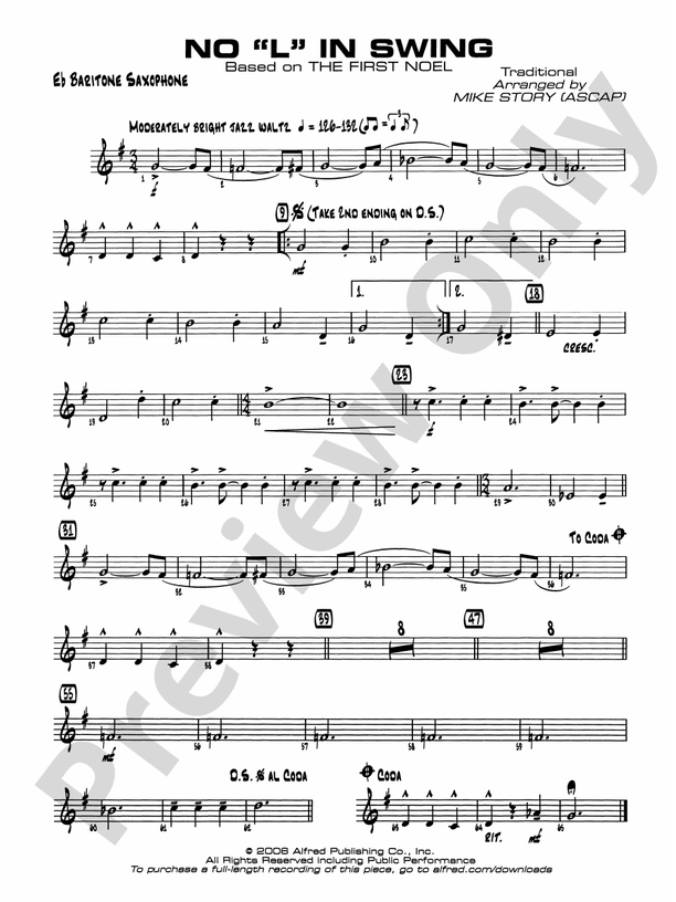 No L In Swing E Flat Baritone Saxophone E Flat Baritone Saxophone