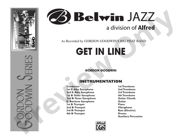 Get in Line: Score: Jazz Ensemble Score - Digital Sheet Music Download