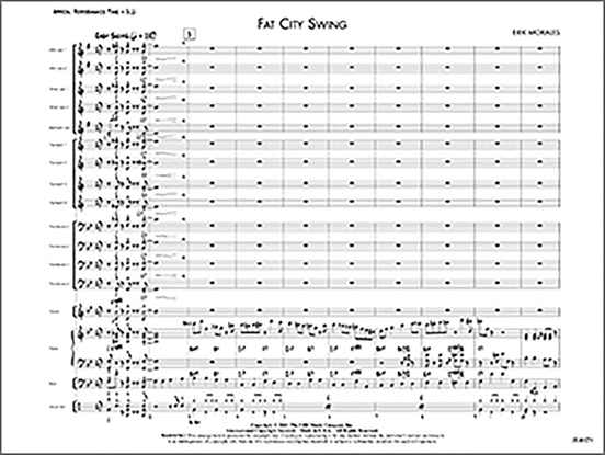 Fat City Swing: Trombone 1: Trombone 1 Part: Erik Morales - Digital Sheet Music Download