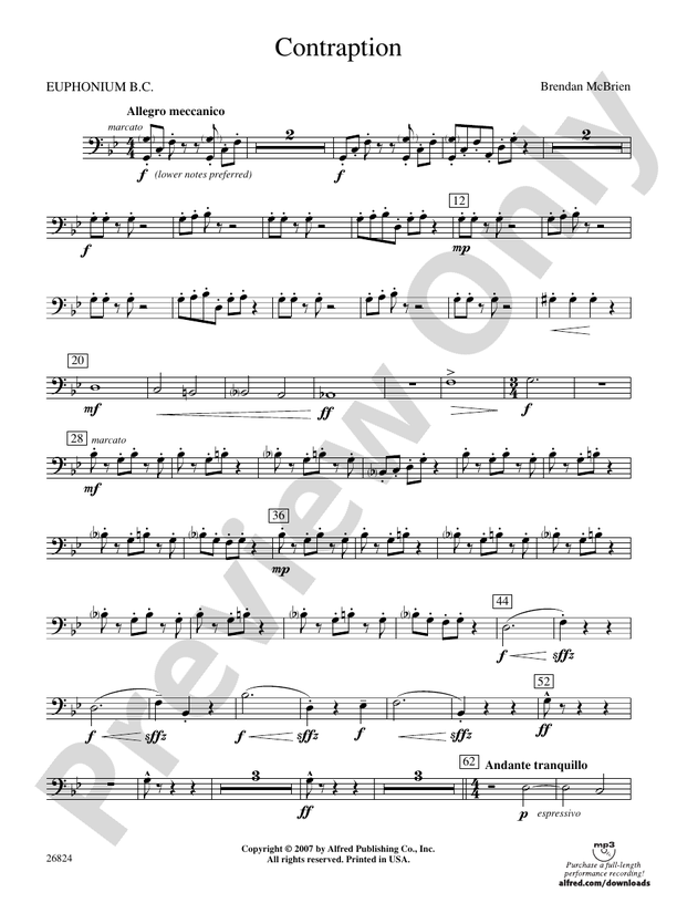 Contraption: Baritone B.C.: Baritone B.C. Part - Digital Sheet Music Download