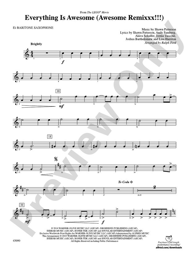 Everything Is Awesome (Awesome Remixxx!!!) (from The Lego® Movie): E ...