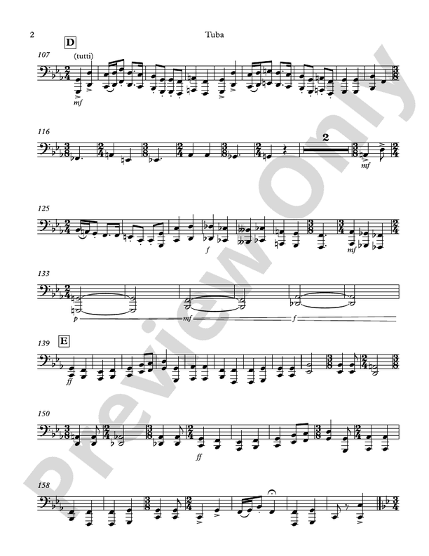 Modal Tune: Tuba: Tuba Part - Digital Sheet Music Download