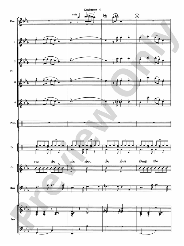 Sleigh Ride Samba: Flute Choir: Leroy Anderson - Digital Sheet Music ...