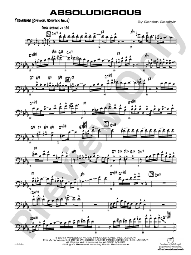 Absoludicrous: Trombone Optional Solo: Trombone Optional Solo Part ...