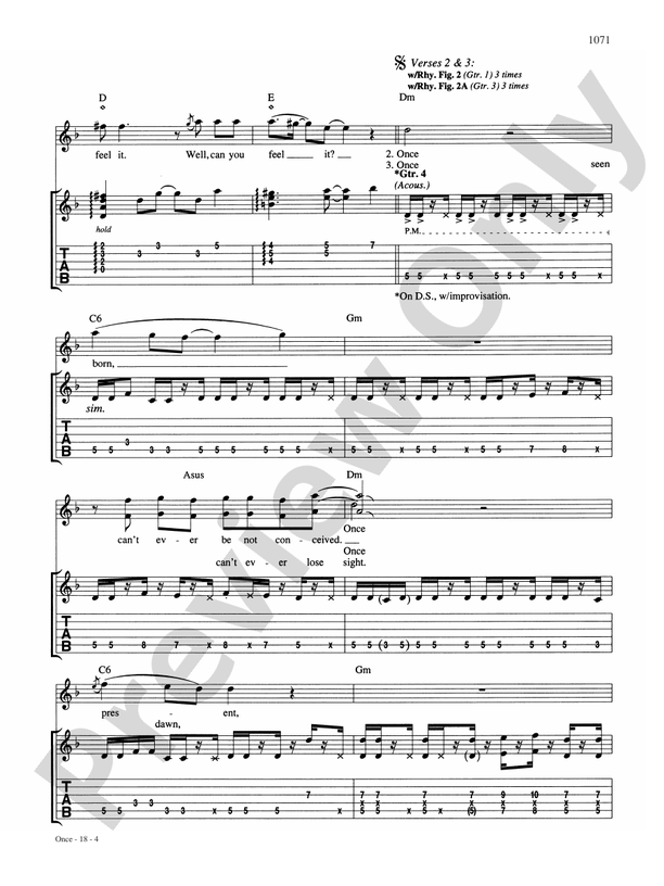 Once: Guitar: Van Halen - Digital Sheet Music Download