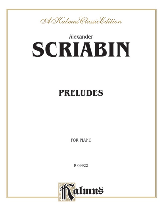 Scriabin: Preludes: Op. 22, No. 3 Part - Digital Sheet Music Download