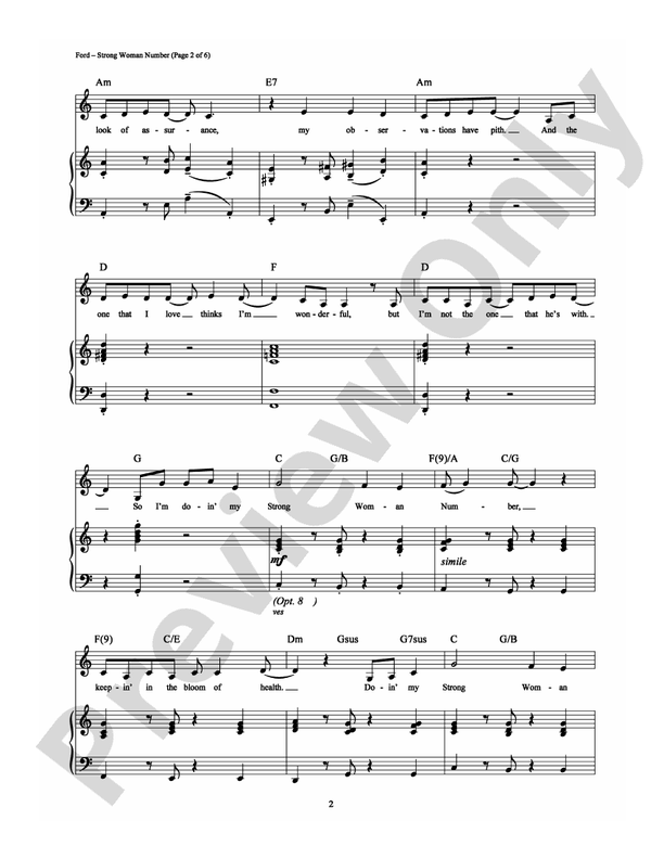 Strong Woman Number: Piano/Vocal/Chords: Nancy Ford - Digital Sheet ...