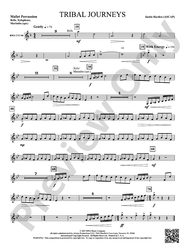 Tribal Journeys: 1st Mallet Percussion: 1st Mallet Percussion Part ...