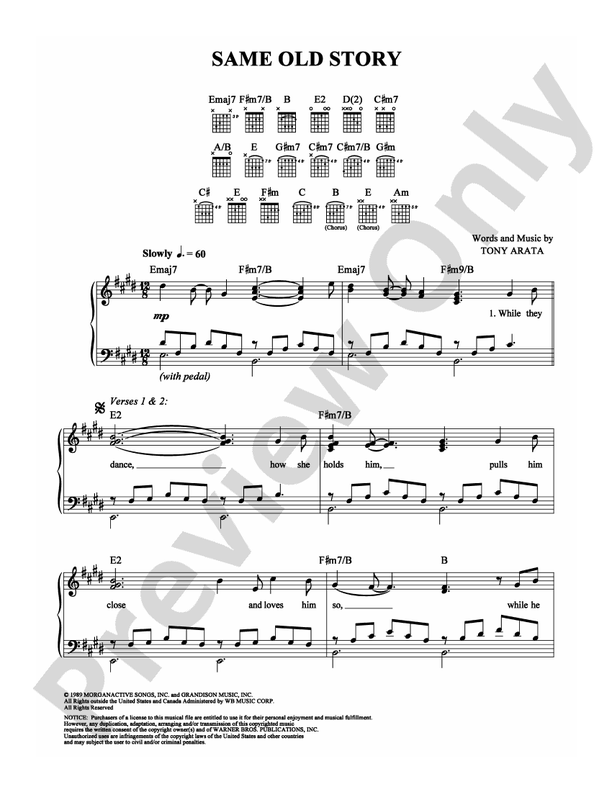 Same Old Story: Piano/Vocal/Chords: Garth Brooks - Digital Sheet Music ...