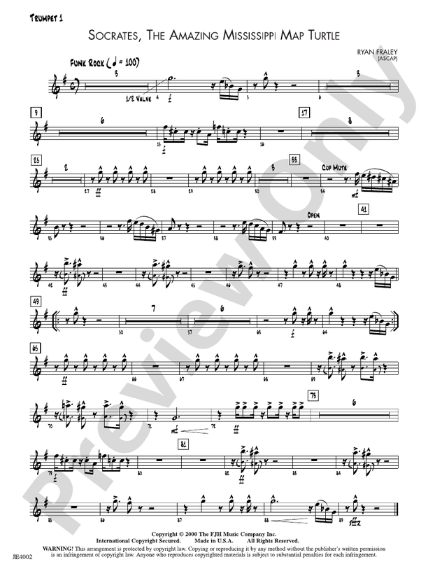 Socrates, The Amazing Mississippi Map Turtle: Trumpet 1: Trumpet 1 Part ...