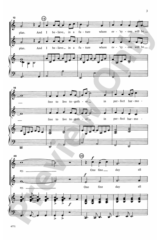 One Fine Day: 2-Part Choral Octavo: Mary Donnelly - Digital Sheet Music ...