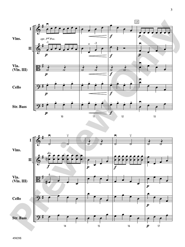 Sleigh Ride: Score: String Orchestra Score - Digital Sheet Music Download