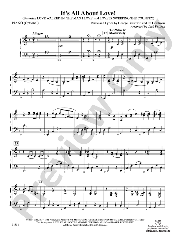 It's All About Love!: Piano Accompaniment: Piano Accompaniment Part ...