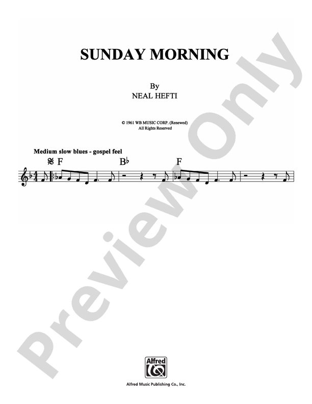 Sunday Morning: Lead Sheet: Neal Hefti - Digital Sheet Music Download