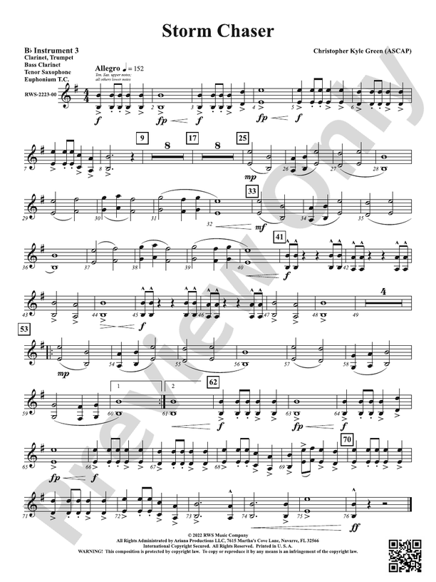Storm Chaser: Part 3 - B-flat Instruments: Part 3 - B-flat Instruments ...