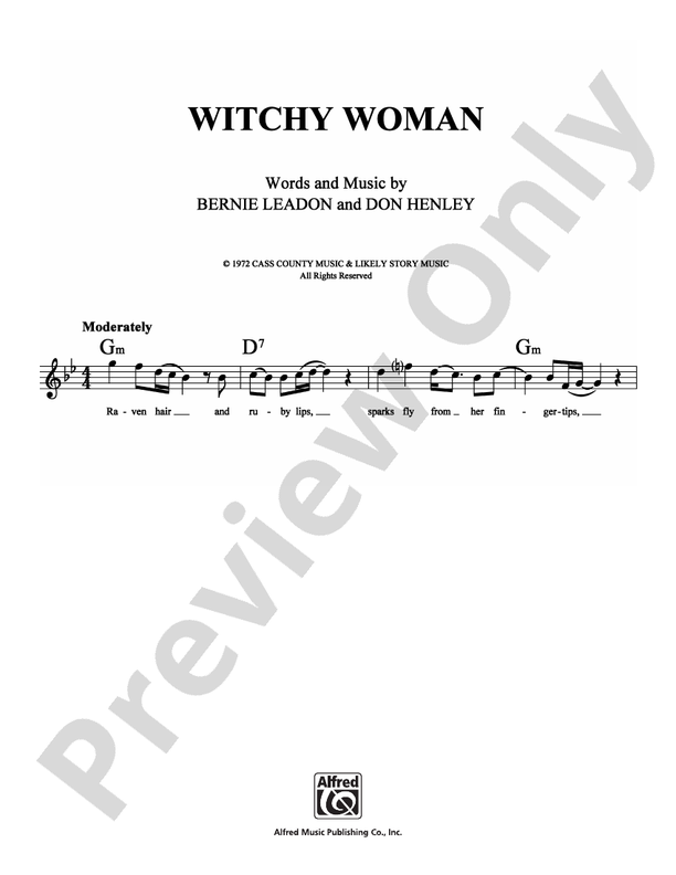 Witchy Woman: Lead Sheet: Eagles - Digital Sheet Music Download