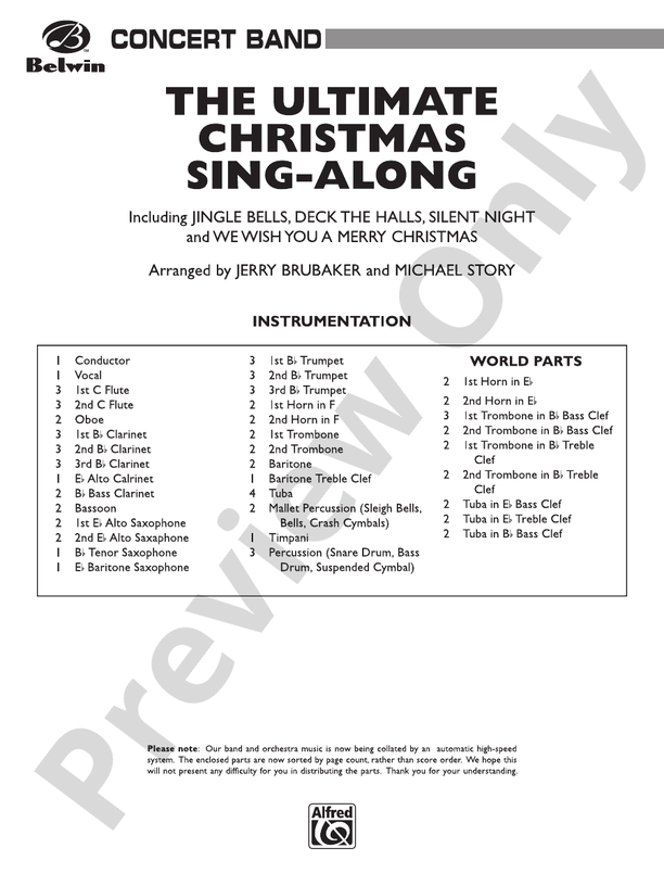 The Ultimate Christmas Sing-Along: Score: Concert Band Score - Digital ...