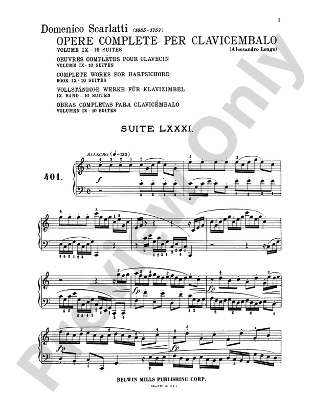 Scarlatti: The Complete Works, Volume IX: Piano Book: Domenico ...