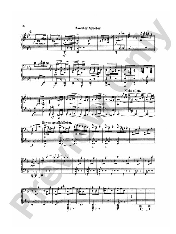 Mahler: Symphony No. 4, in G Major: II. In gemächlicher Bewegung Part - Digital Sheet Music Download