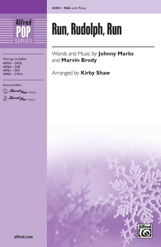 Run, Rudolph, Run: SSA Choral Octavo: Johnny Marks - Digital Sheet ...