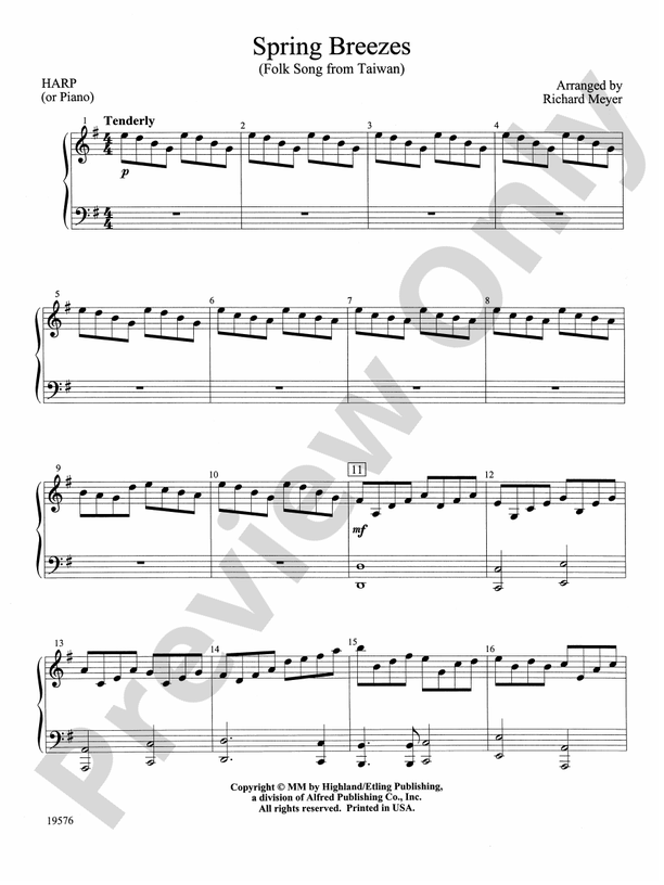 Spring Breezes: Piano Accompaniment: Piano Accompaniment Part - Digital ...