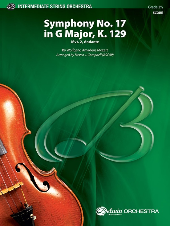 Symphony No. 17 in G Major, K. 129: 2nd Violin: 2nd Violin Part ...