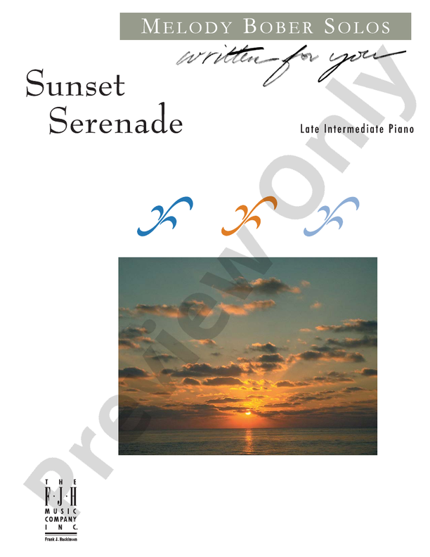 Sunset Serenade: Piano: Melody Bober - Digital Sheet Music Download