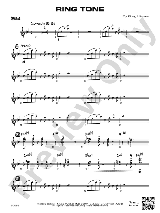 Ring Tone: Guitar: Guitar Part - Digital Sheet Music Download