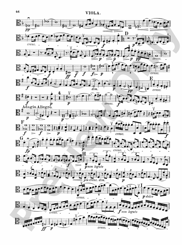 Beethoven: String Quartets, Volume III: String Quartet, Op. 132 (Viola) Part - Digital Sheet ...