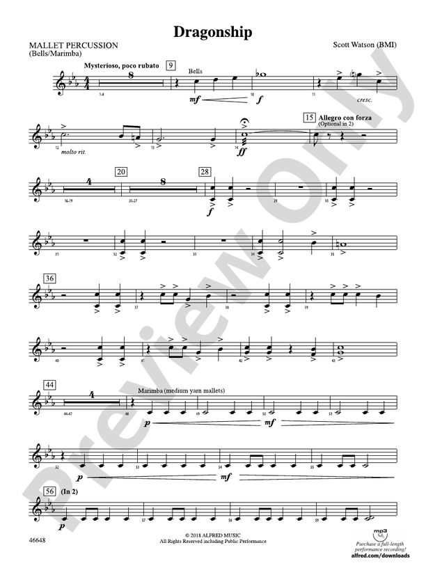 Dragonship: Mallets: Mallets Part - Digital Sheet Music Download
