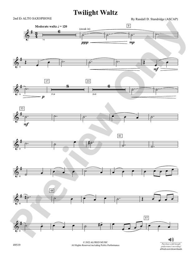 Twilight Waltz: 2nd E-flat Alto Saxophone: 2nd E-flat Alto Saxophone ...