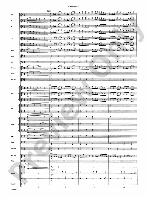 Shivaree: Concert Band Conductor Score & Parts: Carl Strommen - Digital ...
