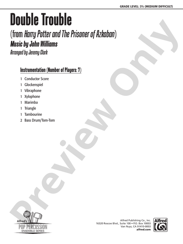 Double Trouble (from Harry Potter and the Prisoner of Azkaban): Score ...