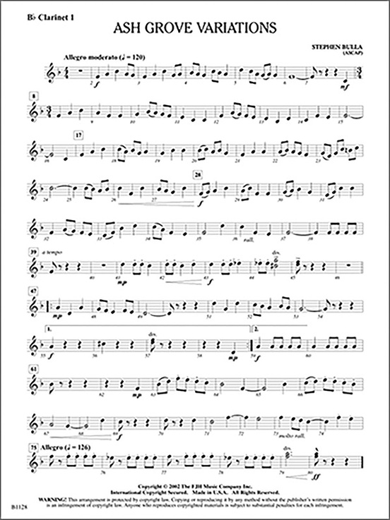 Ash Grove Variations: Mallet Percussion: Mallet Percussion Part ...