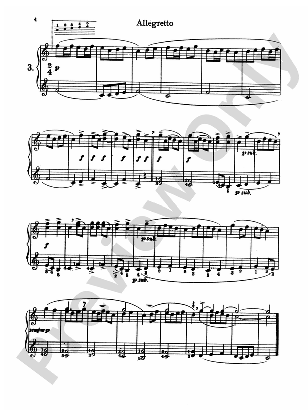Stravinsky: The Five Fingers (Les Cinq Doigts): Allegretto Part ...