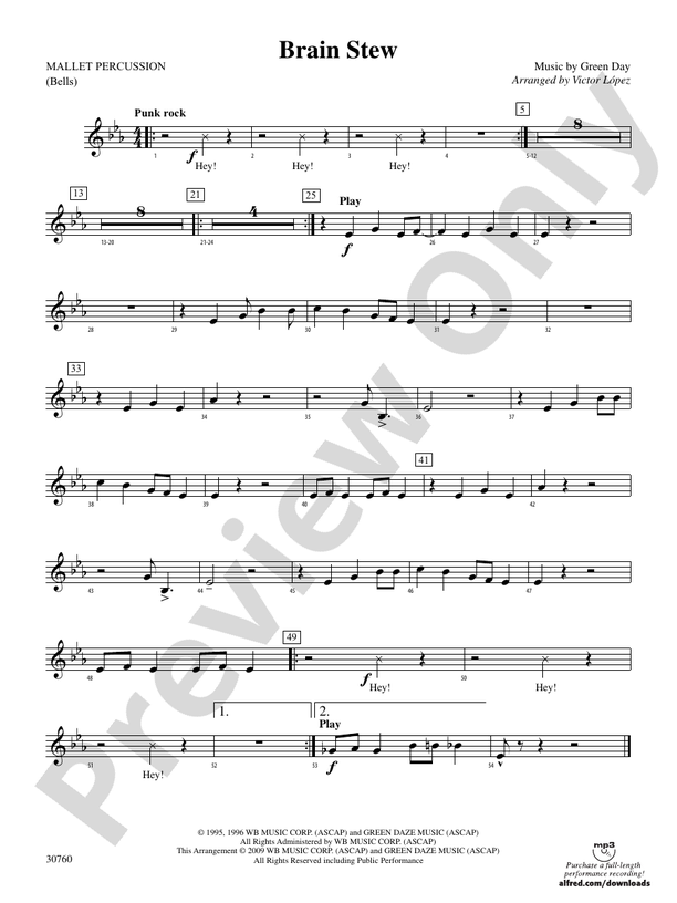 Brain Stew: Mallets: Mallets Part - Digital Sheet Music Download