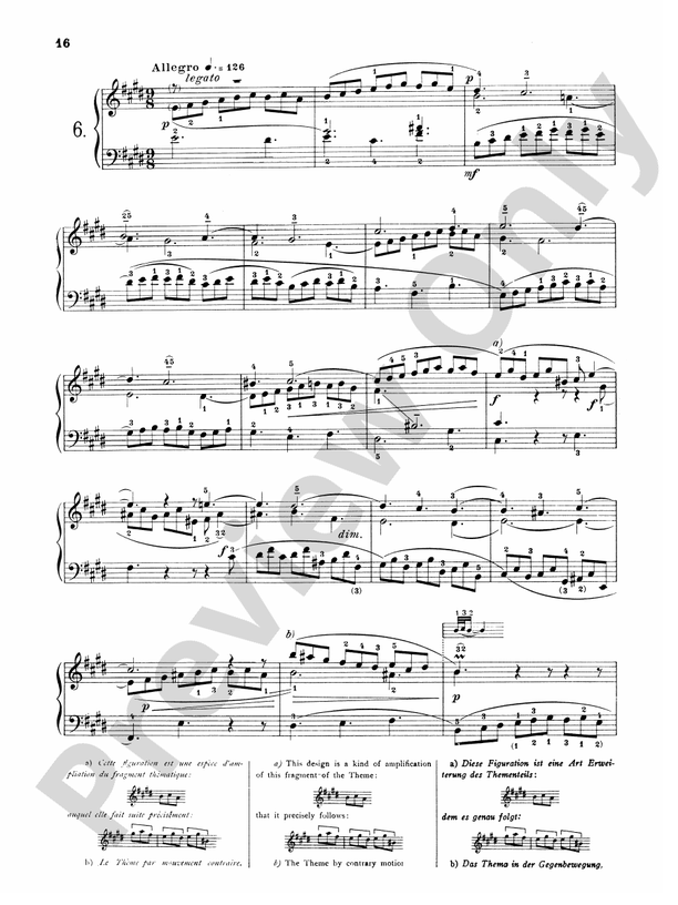 Bach: Three-Part Inventions (Ed. Mugellini): Three-Part Invention 6 ...