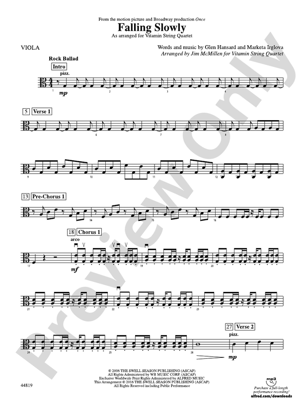 Falling Slowly (from the Motion Picture and Broadway Production Once ...