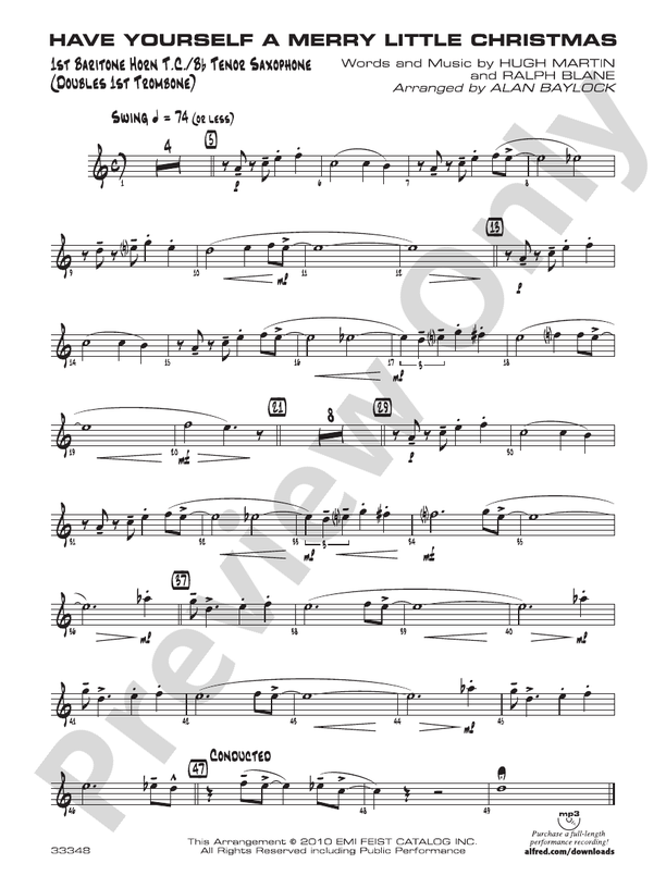 Have Yourself a Merry Little Christmas: Baritone T.C.: Baritone T.C ...