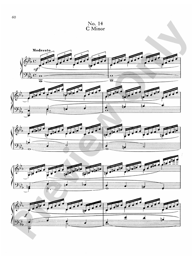 Moszkowski: Fifteen Études de Virtuosité, Op. 72: No. 14, C Minor Part ...