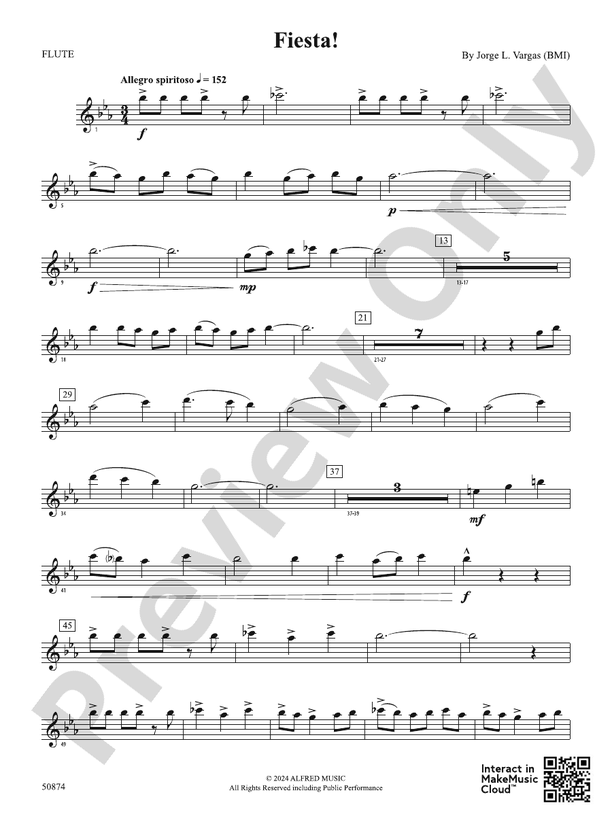 Fiesta!: Flute: Flute Part - Digital Sheet Music Download