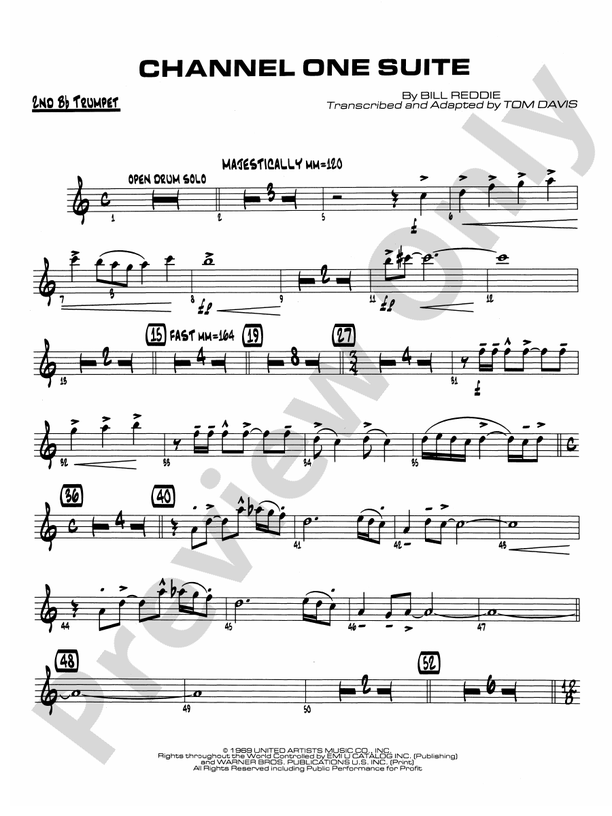 Channel One Suite: 2nd B-flat Trumpet: 2nd B-flat Trumpet Part - Digital Sheet Music Download