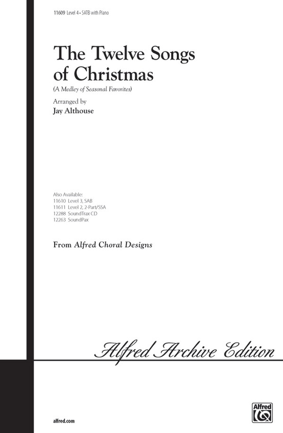 The Twelve Songs of Christmas: SATB Choral Octavo - Digital Sheet Music ...