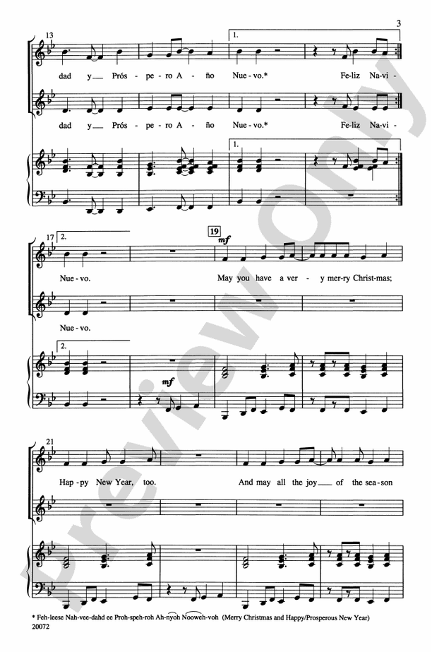 Fiesta Navidad: 2-Part Choral Octavo: Jay Althouse - Digital Sheet ...