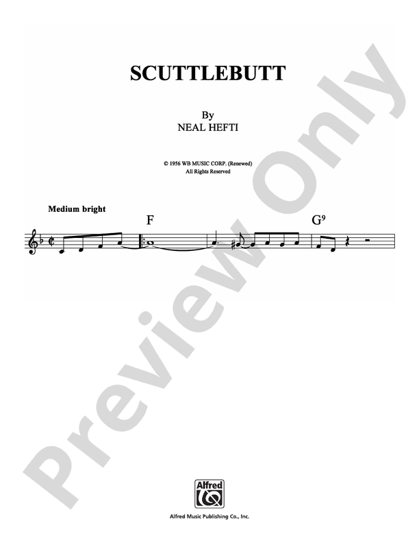 Scuttlebutt: Lead Sheet: Neal Hefti - Digital Sheet Music Download
