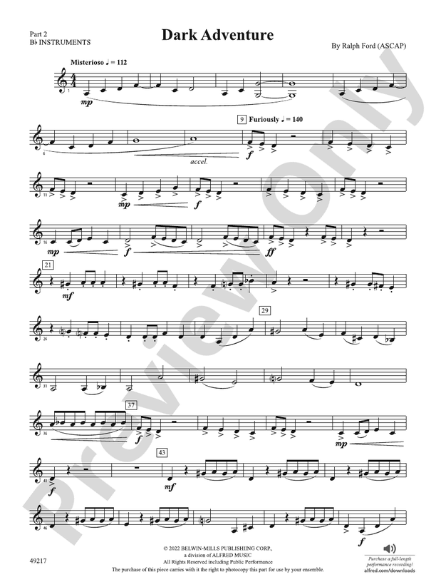 Dark Adventure: Part 2 - B-flat Instruments: Part 2 - B-flat ...