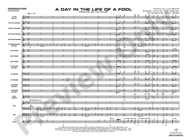 A Day in the Life of a Fool (Manha de Carnaval): Jazz Ensemble ...