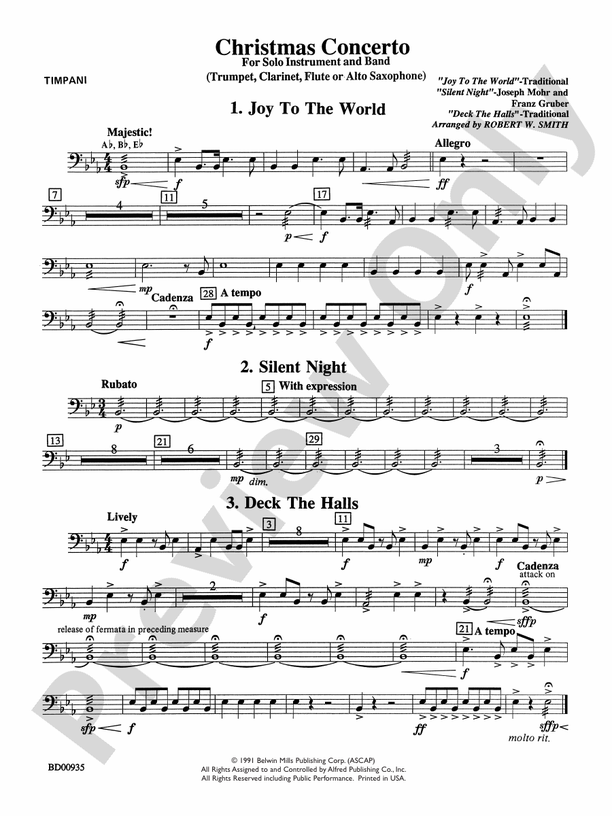 Christmas Concerto (Solo Trumpet, Clarinet, Flute, or Alto Saxophone ...