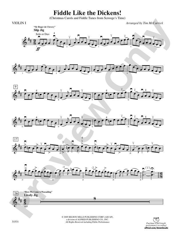Fiddle Like the Dickens!: 1st Violin: 1st Violin Part - Digital Sheet ...