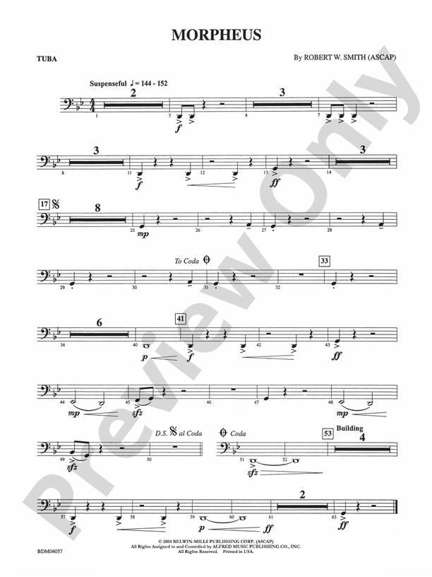 Morpheus: Tuba: Tuba Part - Digital Sheet Music Download